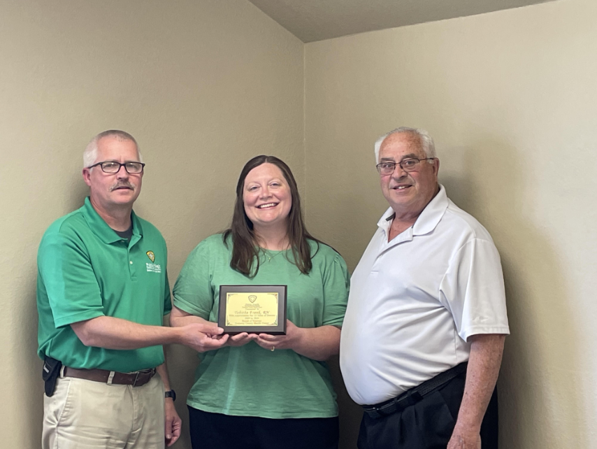 Frank receives service recognition - Nodaway News
