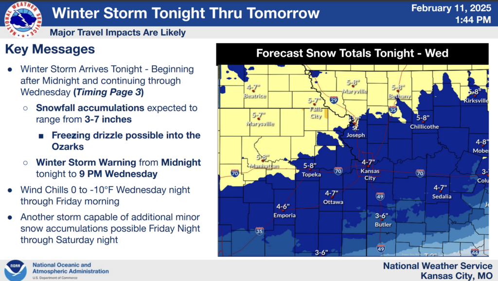 National Weather Service: Winter Storm Warning remains in effect ...